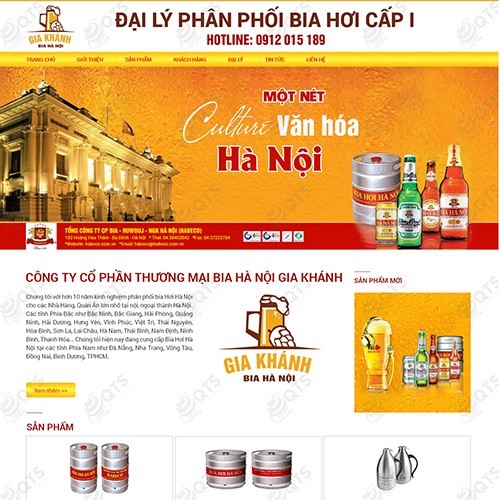 Thiết kế website bán bia rượu chuyên nghiệp nhất năm 2020